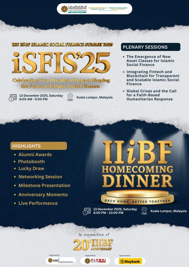 Upcoming Events – IIUM Institute of Islamic Banking and Finance