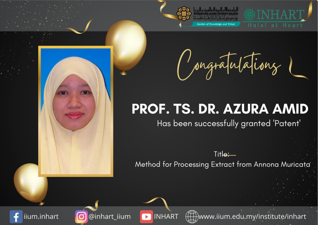 Announcement & View – INTERNATIONAL INSTITUTE FOR HALAL RESEARCH AND TRAINING (INHART)