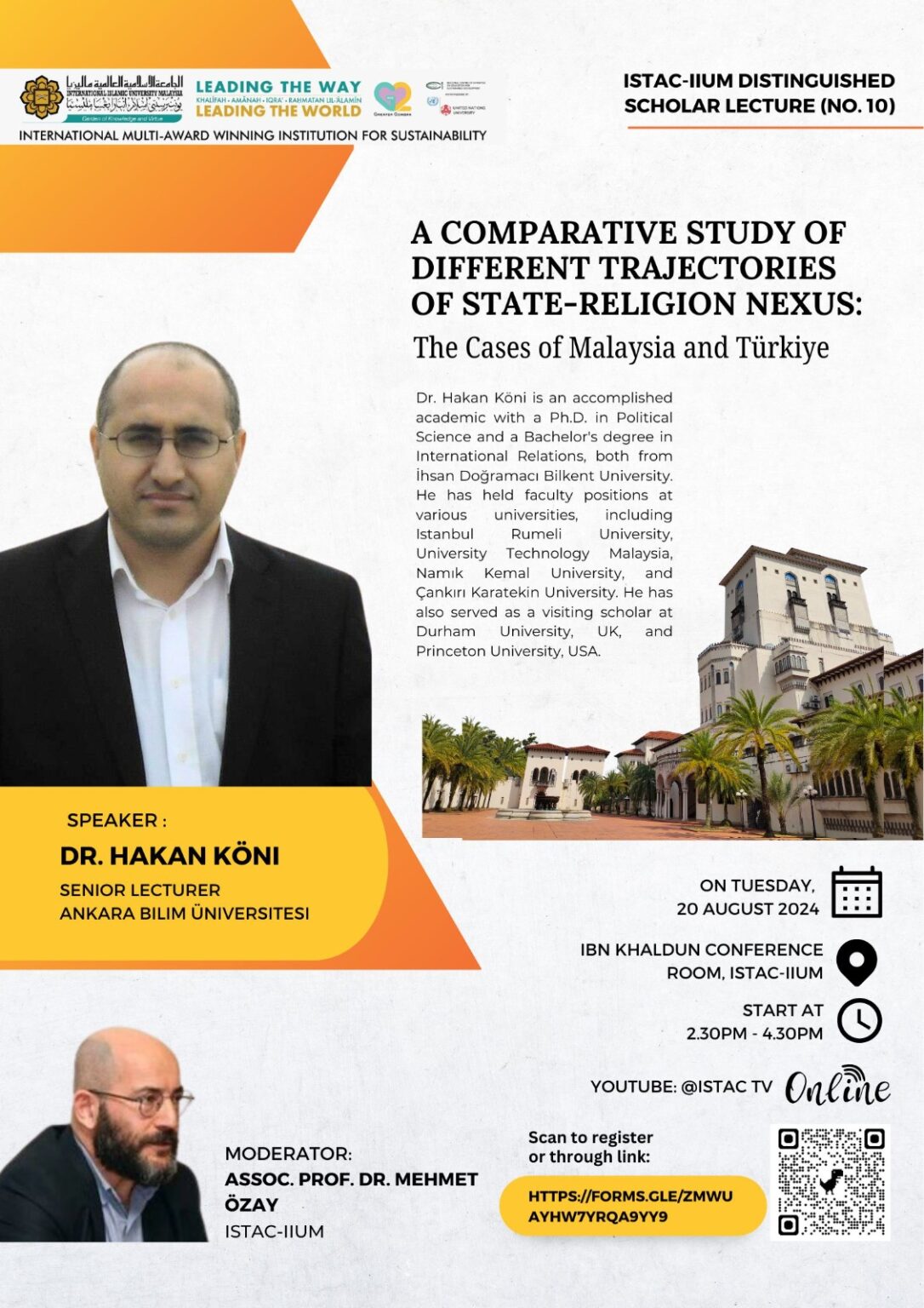 ISTAC-IIUM DISTINGUISHED SCHOLAR LECTURE SERIES (IDSL) NO.10